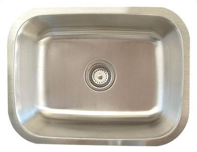 Alpha International U-231-16 Undermount Single Bowl Stainless Steel Si ...