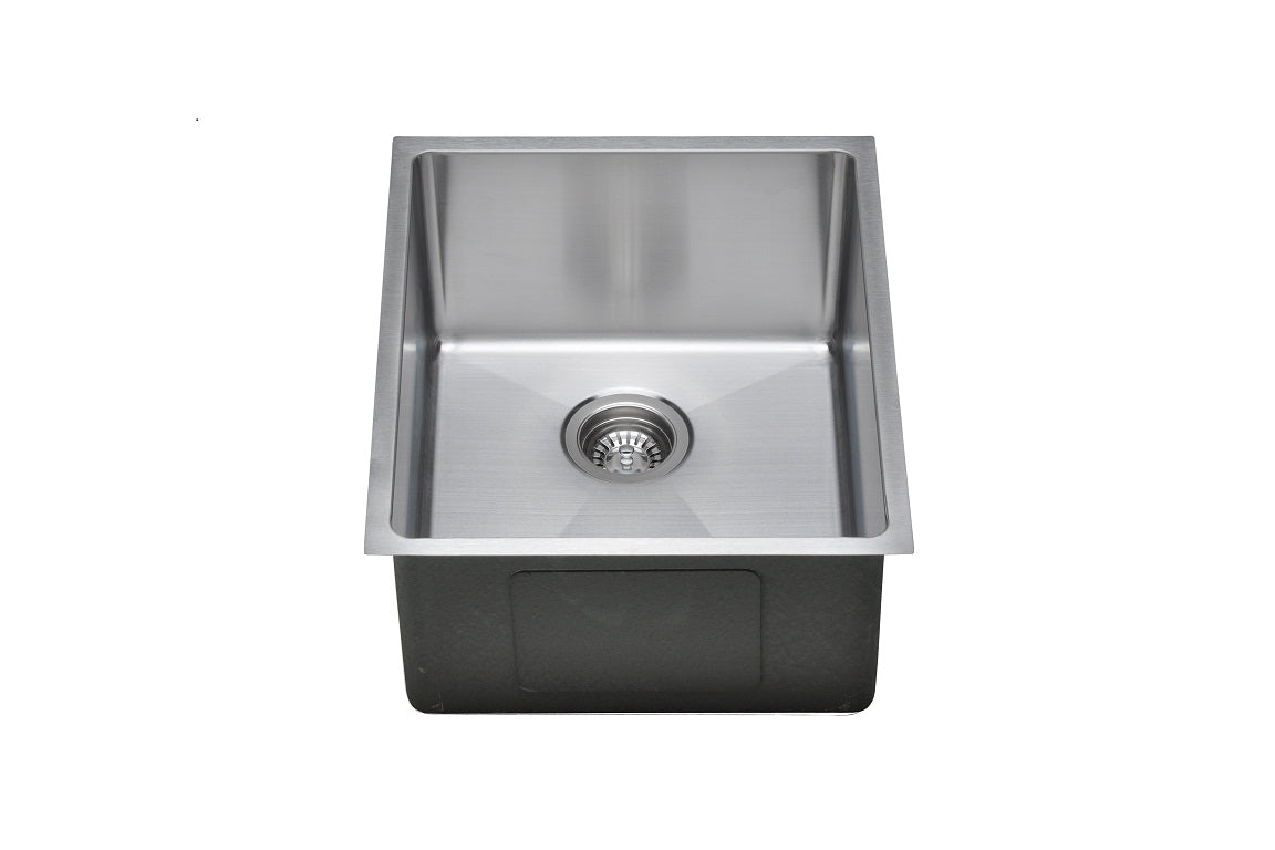 Wells Sinkware Commercial Grade 16 Gauge Handcrafted Single Bowl Under ...