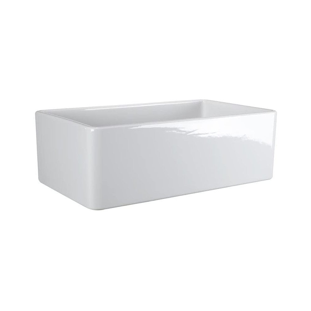 Barclay Crisfield 30'' Single BowlFireclay Farmer Sink-White Kitchen S ...