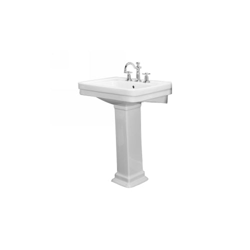 Barclay Sussex 660 Pedestal Lavatory, 8''cc, Bisque Bathroom Sinks 3-6 ...