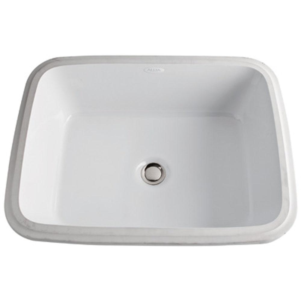 Rohl Allia Fontange Rectangular Undermount Lavatory Sink Bathroom Sink ...